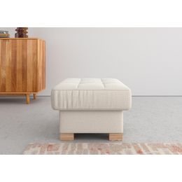 Sit & More Hocker SIT & MORE "Quincy" Gr. B/H/T: 60cm x 41cm x 60cm, Luxus-Microfaser, beige (creme) Sitzhocker Hocker