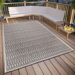 Teppich Hanse Home "Vanti", beige (beige,grau), B:190cm H:6mm L:290cm, Polypropylen (PP), Teppiche, strapazierfähig, pflegeleicht, robust, In- und Outdoor, wetterfest