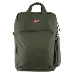 Levi's Cityrucksack LEVI'S Gr. B/H/T: 27cm x 45cm x 14cm, grün (dunkelgrün) Rucksäcke Freizeitrucksack, Schulrucksack, Arbeitsrucksack