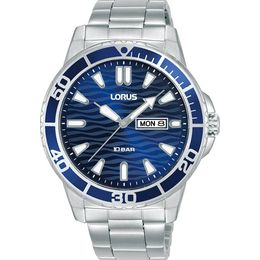 Quarzuhr Lorus "RH357AX9" Armbanduhren silberfarben Herren Armbanduhr, Herrenuhr, Datum, Edelstahlarmband