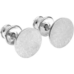 Paar Ohrstecker MODABILÉ "Schmuck Geschenk Silber 925 Ohrringe Circle Kreis rund" Gr. Silber 925 (Sterlingsilber), silberfarben Damen