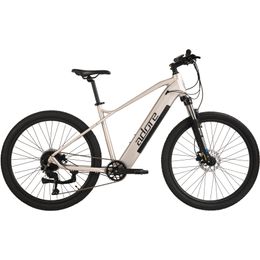 E-Bike Adore "GV-650" E-Bikes Gr. 48cm, 27,5 Zoll (69,85cm), silberfarben (brushed silver matt) Pedelec, Elektrofahrrad für Damen u. Herren, MTB