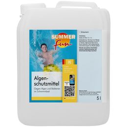 Poolpflege summer fun "Algenschutzmittel schaumfrei" Wasserpflegemittel Gr. 5 l, weiß 5 l