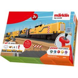 Märklin Modelleisenbahn-Set MÄRKLIN "Märklin my world - Startpackung Baustelle - 29346", gelb (gelb, grau), Modelleisenbahnen, Kinder, Kunststoff, mit Licht- und Soundeffekten