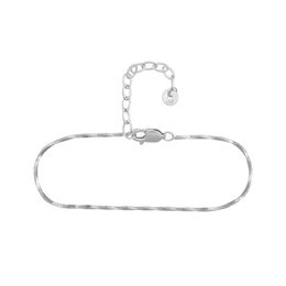 CAI Fußkette CAÏ "925/- Sterling Silber rhodiniert Schlangenkette vi" Fußkettchen Gr. Silber 925 (Sterlingsilber), weiß Damen Fußkette