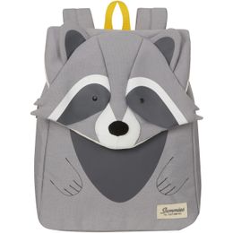 Kinderrucksack Samsonite "Happy Sammies ECO, Racoon Remy, S+" Gr. B/H/T: 26cm x 36cm x 15cm, bunt (racoon remy), Kinder, Polyester, Rucksäcke, Kindergartenrucksack Kinderfreizeitrucksack Kinder-Backpack