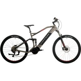 E-Bike Totem "Carry Pro" E-Bikes Gr. 51cm, 29 Zoll (73,66cm), schwarz (grau-schwarz) Pedelec, Elektrofahrrad für Damen u. Herren, MTB