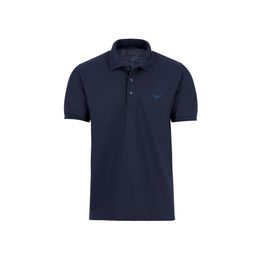 Poloshirt TRIGEMA "TRIGEMA in Piqué-Qualität" Gr. XS, blau (navy) Herren Shirts