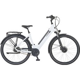 E-Bike Prophete "Geniesser 2.0" E-Bikes Gr. 48cm, 28 Zoll (71,12cm), weiß (kreideweiß) Pedelec, Elektrofahrrad für Damen u. Herren