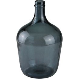 Bodenvase AM Design, blau (dunkelblau), B:27,00cm H:42,00cm T:27,00cm, Glas, Vasen, mundgelasen, Höhe 42 cm