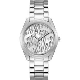 Quarzuhr Guess "GW0606L1" Armbanduhren silberfarben Damen Armbanduhr, Damenuhr