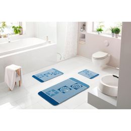 Badematte Grund Badematten Gr. rechteckig (65cm x 115cm),, blau