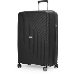 Hartschalen-Trolley Hauptstadtkoffer "TXL, 76 cm" Gr. B/H/T: 51cm x 76cm x 31cm 118 l, schwarz Koffer Hartschalen-Koffer Reisekoffer groß Reisegepäck TSA Schloss