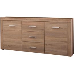 Sideboard Inosign "ESPREE" Sideboards Gr. B/H/T: 160 cm x 85 cm x 40,6 cm, Manuell, 3 St., braun Kommode, Breite 160 cm