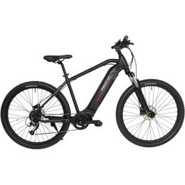 E-Bike MAXTRON "MT 15X" E-Bikes Gr. 50 cm, 27,5 Zoll (69,85 cm), schwarz Pedelec, Elektrofahrrad für Damen u. Herren, MTB