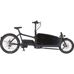 E-Bike Prophete "CARGO 22.ETL.20" E-Bikes Gr. 48cm, 20 Zoll (50,80cm), schwarz Pedelec, Elektrofahrrad für Damen u. Herren