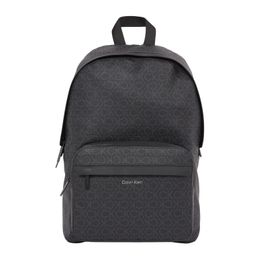 Cityrucksack Calvin Klein "CK MUST ROUND BP MONO" schwarz (classic mono schwarz) Rucksäcke