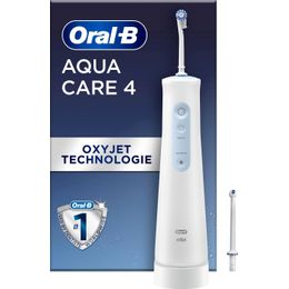 Munddusche Oral-B "AquaCare 4" Mundduschen weiß (weiß/blau) Kabellose mit Oxyjet-Technologie