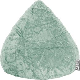 Sitzsack MAGMA HEIMTEX "BeanBag FLUFFY L" Sitzsäcke Gr. B: 90cm, grün (salbei) Baby