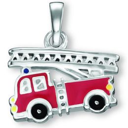 Ketten-Anhänger ONE ELEMENT "Feuerwehr Anhänger aus 925 Silber" Schmuckanhänger Gr. Silber 925 (Sterlingsilber), silberfarben (silber) Kinder Damen Silber Schmuck Feuerwehr