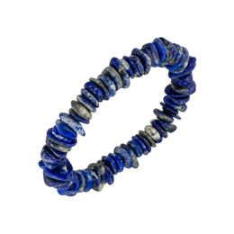 Armband Jobo Armbänder Gr. Materialmix, blau Damen mit Lapislazuli 19 cm