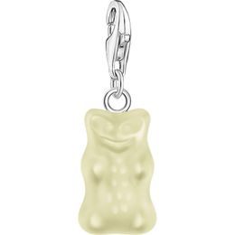 Charm-Einhänger Thomas Sabo "THOMAS x HARIBO Schmuck: Charm" Charms bunt (silberfarben, weiß, weiß) Damen mit Kristallglas