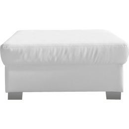 Hocker DOMO collection "Star", wei&szlig;, B:90cm H:41cm T:60cm, NaturLederBitte beachten Sie, dass Lederbez&uuml;ge mehr N&auml;hte aufweisen als Stoffbez&uuml;ge;Struktur (90% Polyester und 10% Polyacryl);Softlux-Kunstleder;Primabelle-Microfaser, Hocker, Polsterhocker