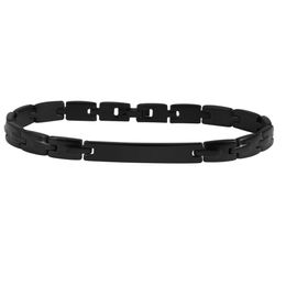 Adelia´s Edelstahlarmband ADELIA´S "Herren Armband aus Edelstahl 20 cm" Armbänder Gr. 20, Edelstahl, schwarz Herren