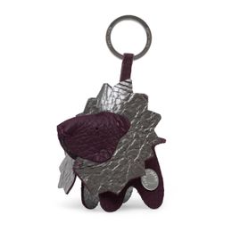 Schlüssel-Anhänger Gretchen "Lion Keyring" Schlüsselanhänger rot (weinrot) Damen aus italienischem Kalbsleder