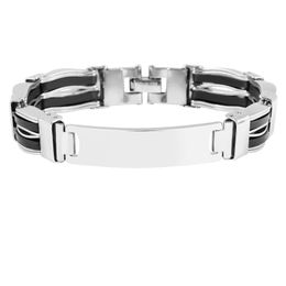 Adelia´s Edelstahlarmband ADELIA´S "Herren Armband aus Edelstahl 21,5 cm" Armbänder Gr. 21,5, Edelstahl, silberfarben (silber) Herren