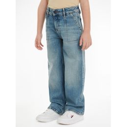 Regular-fit-Jeans Calvin Klein Jeans "SKATER VISUAL BLUE CF" Gr. 16 (176), N-Gr, blau (visual blue cf) Jungen Jeans für Kinder bis 16 Jahre