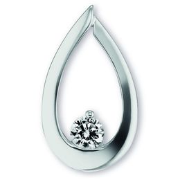 Ketten-Anhänger ONE ELEMENT "Zirkonia Anhänger aus 925 Silber" Schmuckanhänger Gr. Damen, mit Zirkonia, Silber 925 (Sterlingsilber), silberfarben (silber) Damen Silber Schmuck