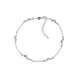 Fußkette Firetti "Schmuck Geschenk Silber 925 Körperschmuck Ankerkette" Fußkettchen Gr. Silber 925 (Sterlingsilber), silberfarben