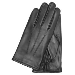 Lederhandschuhe Kessler "Liam" Gr. 8,5, schwarz Damen Handschuhe Touchfunktion, schlanke Passform, Zierbiesen