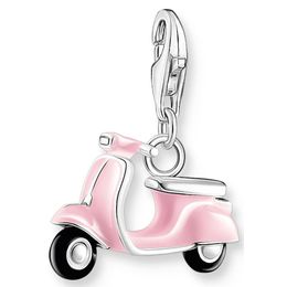 Charm-Einhänger Thomas Sabo "Vespa, 1937-041-7, 1992-007-9" Charms rosa (silberfarben, rosa, schwarz) Damen