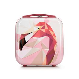 Kosmetiktasche Wittchen "Young" Gr. one size, pink Taschen Pink ABS Hardside Travel Cosmetic Case with Print Wittchen