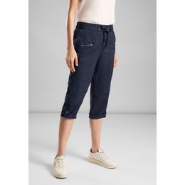 3/4-Hose Street One Gr. 34, Länge 22, blau (tiefblau) Damen Hosen in 34-Länge