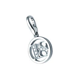 Charm-Einhänger Giorgio Martello MILANO "Zahl 18 mit Zirkonia Steine, Silber 925" Charms silberfarben (silber) Damen