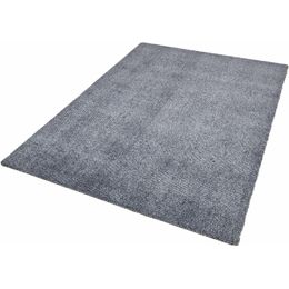 Fußmatte Hanse Home "Clean & Go" Teppiche Gr. B: 100 cm 1 St., 7 mm, L: 150 cm, grau (grau, blau) Waschbar, Schmutzfangmatte, Outdoor, Innen, Rutschfest, Wetterfest