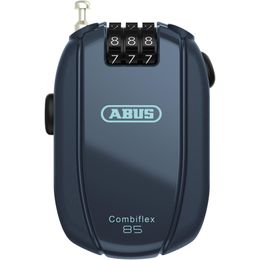 Aufrollkabelschloss Abus "Combiflex Break 85" Gr. 85, schwarz (schwarz, blau), Sicherheitsschlösser, 85, L:85cm