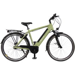 E-Bike MAXTRON "MT 11X" E-Bikes Gr. 54cm, 28 Zoll (71,12cm), grün (reseda-grün) Pedelec, Elektrofahrrad für Herren