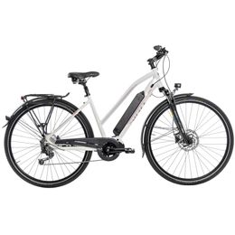 E-Bike SIGN E-Bikes Gr. 48cm, 28 Zoll (71,12cm), grau (morning grey) Pedelec, Elektrofahrrad für Damen