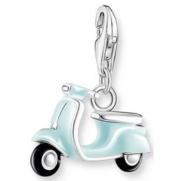 Charm-Einhänger Thomas Sabo "Vespa, 1937-041-7, 1992-007-9" Charms schwarz (silberfarben, türkis, schwarz) Damen