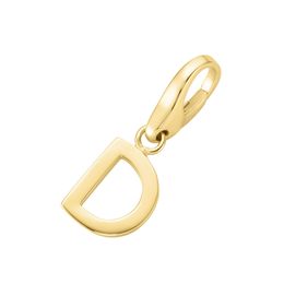 Charm Buchstabe Giorgio Martello MILANO "Buchstabe D, Silber 925" Charms goldfarben (gold) Damen