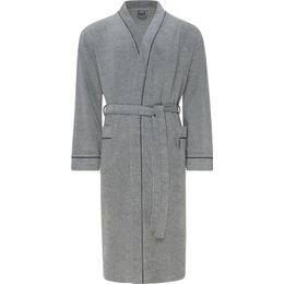 Bademantel Jockey Gr. XXXL, grau (stone grey) Herren Hausmäntel mit Eingrifftaschen