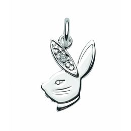 Adelia´s Ketten-Anhänger ADELIA´S "925 Silber Anhänger Hasenkopf mit Zirkonia" Schmuckanhänger Gr. Hase, Silber 925 (Sterlingsilber), silberfarben (silber) Damen 925 Sterling Silber mit Zirkonia Silberschmuck für