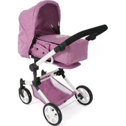 Bayer Chic 2000 Kombi-Puppenwagen CHIC2000 "Jara, Jeans pink" Puppenwagen rosa (jeans pink) Kinder zusammenklappbar