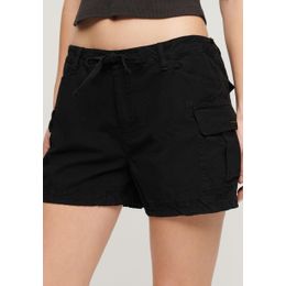 Shorts Superdry "CARGO SHORT" Gr. M, N-Gr, schwarz Damen Hosen