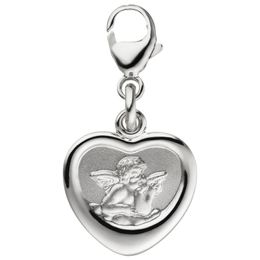 Charm-Einhänger Jobo "Engel Schutzengel" Charms silberfarben (silber 925) Damen 925 Silber