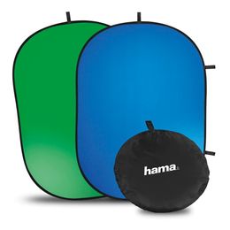 Hama Fotohintergrund "Mobiler Greenscreen u. Bluescreen Baumwolle 150x200 cm", blau, B:65cm H:6,8cm L:65cm, Fotohintergründe